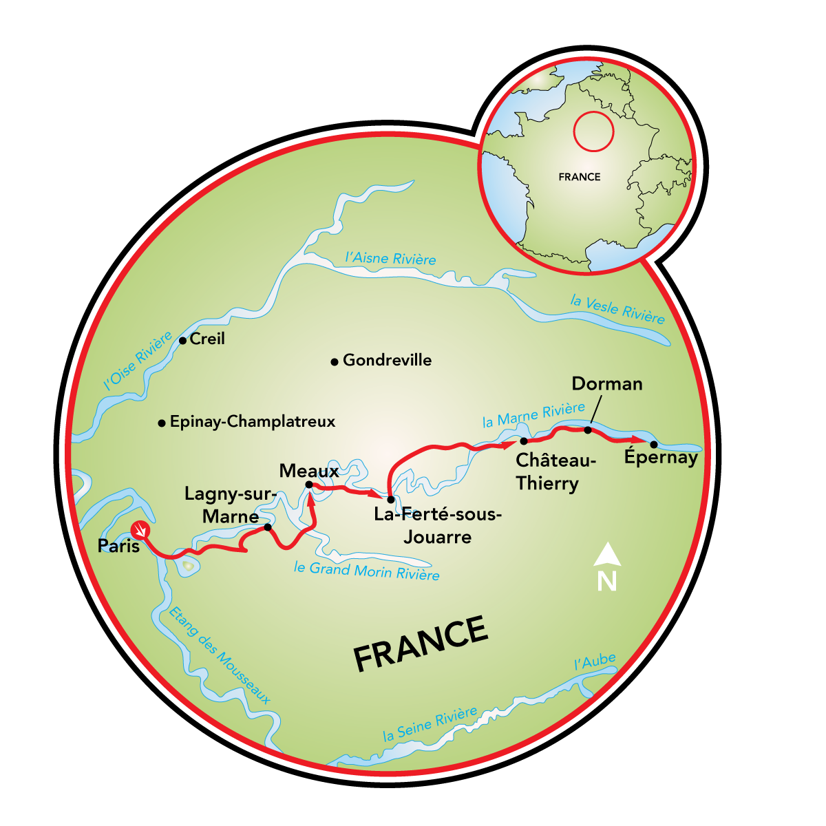 Champagne Bike and Barge Tour - France | Tripsite