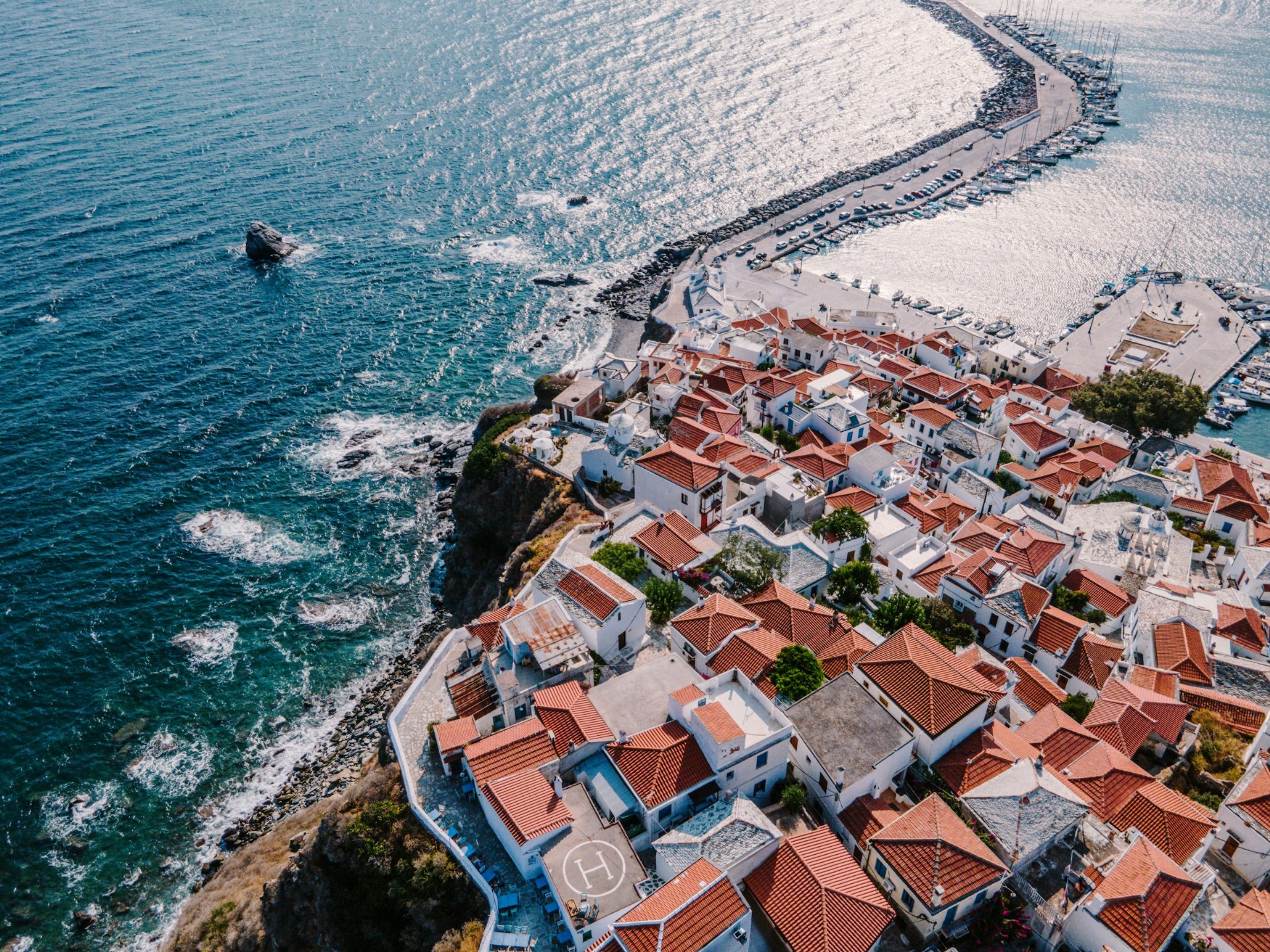 Greek Island Hopping: E-bike + Boat Tour